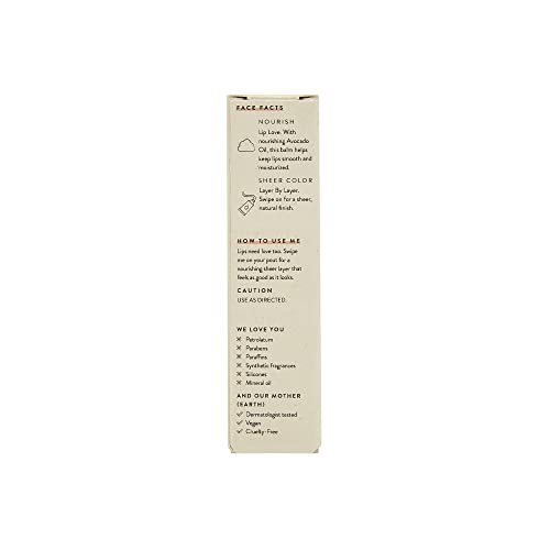 Honest Beauty Tinted Lip Balm | Antioxidant-rich Acai Extracts + Avocado Oil | EWG Certified, Vegan, Cruelty Free | White Nectarine