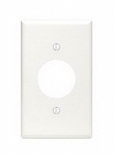 Leviton 001-88004 Single Gang White Single Receptacle Wallplate