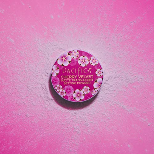 Pacifica Cherry Velvet Matte Setting Translucent Powder Women, White, 0.45 Oz