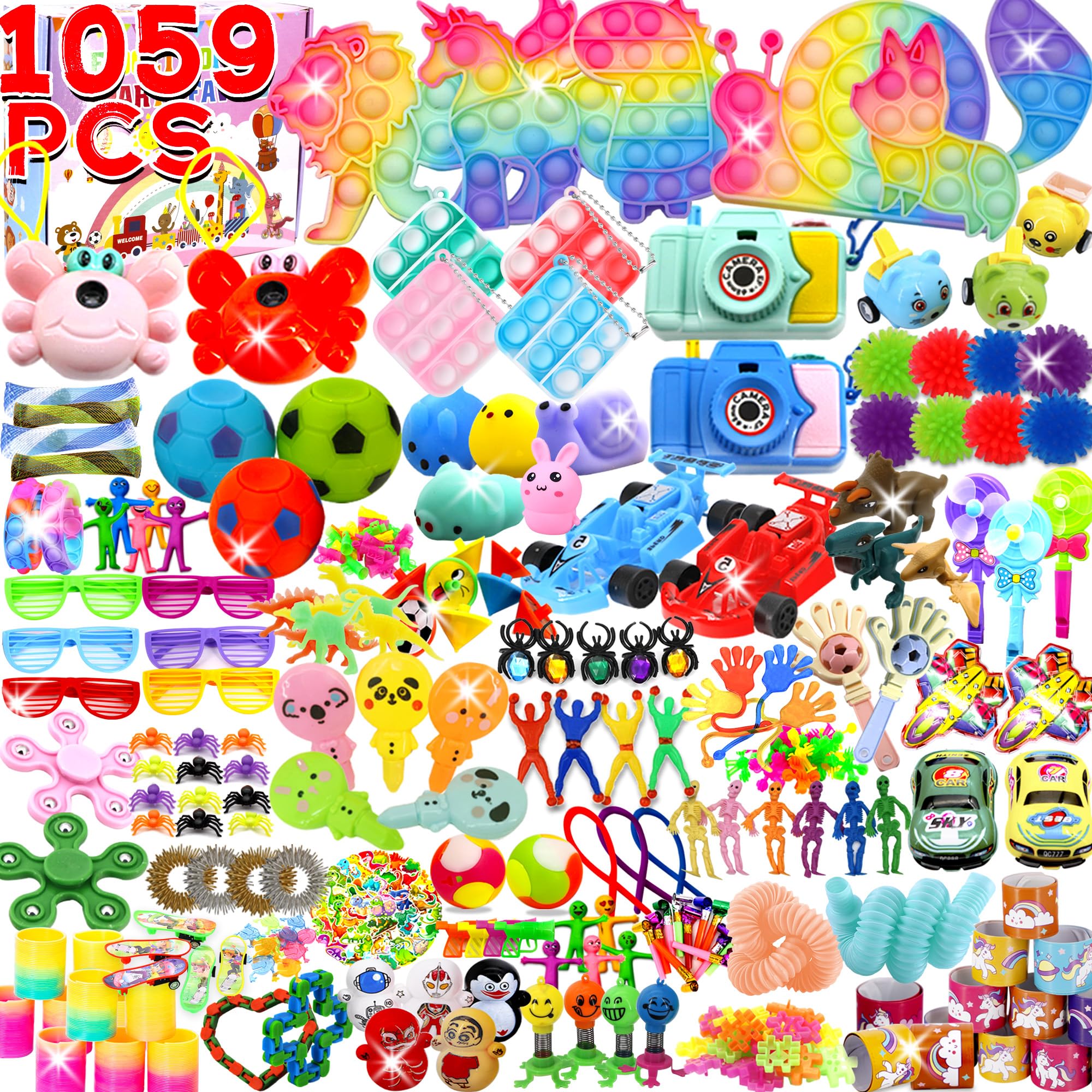 356 PCS Party Favors for Kids, Fidget Toys Pack,Easter Basket Stuffer for Kids, Birthday Gift Toys, Stocking Stuffers, Christmas Gifts, Easter Gifys Party Toys Assortment, Treasure Box Birthday Party, Goodie Bag Stuffers for Kids, Carnival Prizes, Pinata