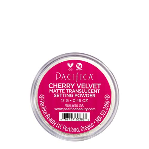 Pacifica Cherry Velvet Matte Setting Translucent Powder Women, White, 0.45 Oz