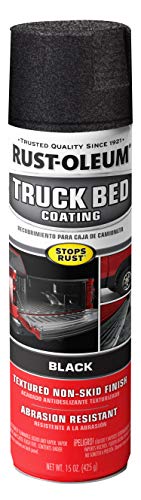 Rust-Oleum 248914-2PK Truck Bed Spray Paint, 15 Ounce (Pack of 2), Black, 2 Piece