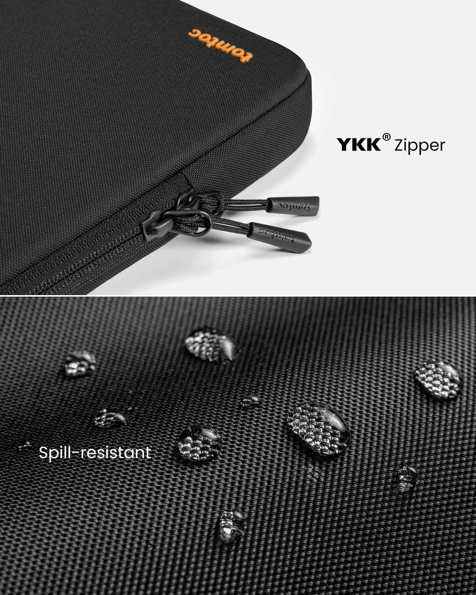 tomtoc 360 Protective Laptop Sleeve Set for 14-inch MacBook Pro M2/M1 Pro/Max A2779 A2442 2023-2021, 12.9 iPad Pro 3rd-6th Gen with Keyboard, Water-Resistant Laptop Case with Organized Accessory Pouch