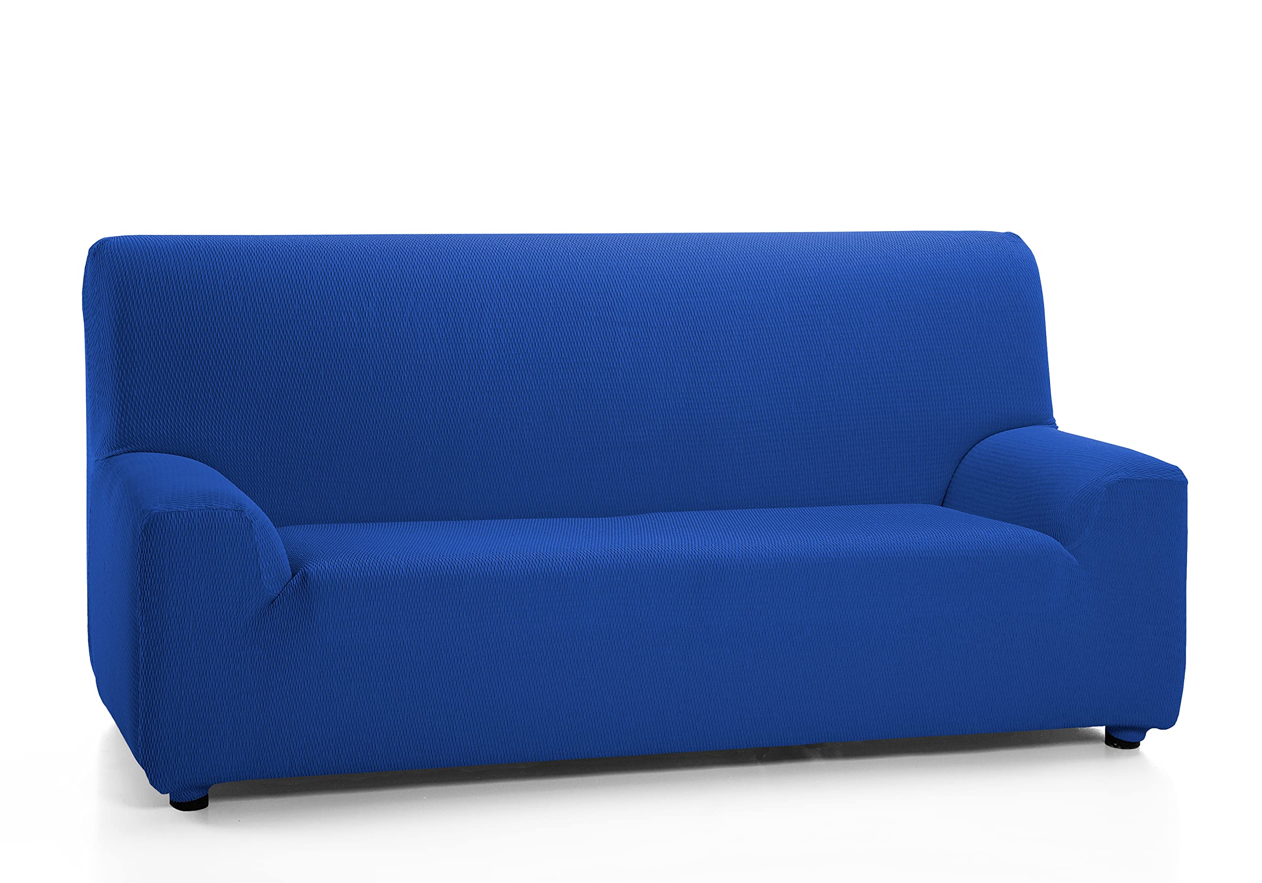 Martina Home - Elastic Cover for 4 Seater Sofa, Model TUNEZ, Color Blue Electric, Measure from 240 to 270 cm