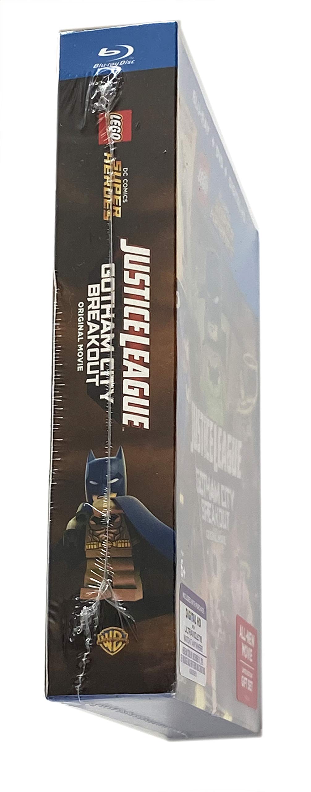 LEGO Justice League Gotham City Breakout Combo Pack (Blu-ray + DVD + Digital Copy + Nightwing Minifigure) Languages: English, Spanish & French (Audio & Subtitles)