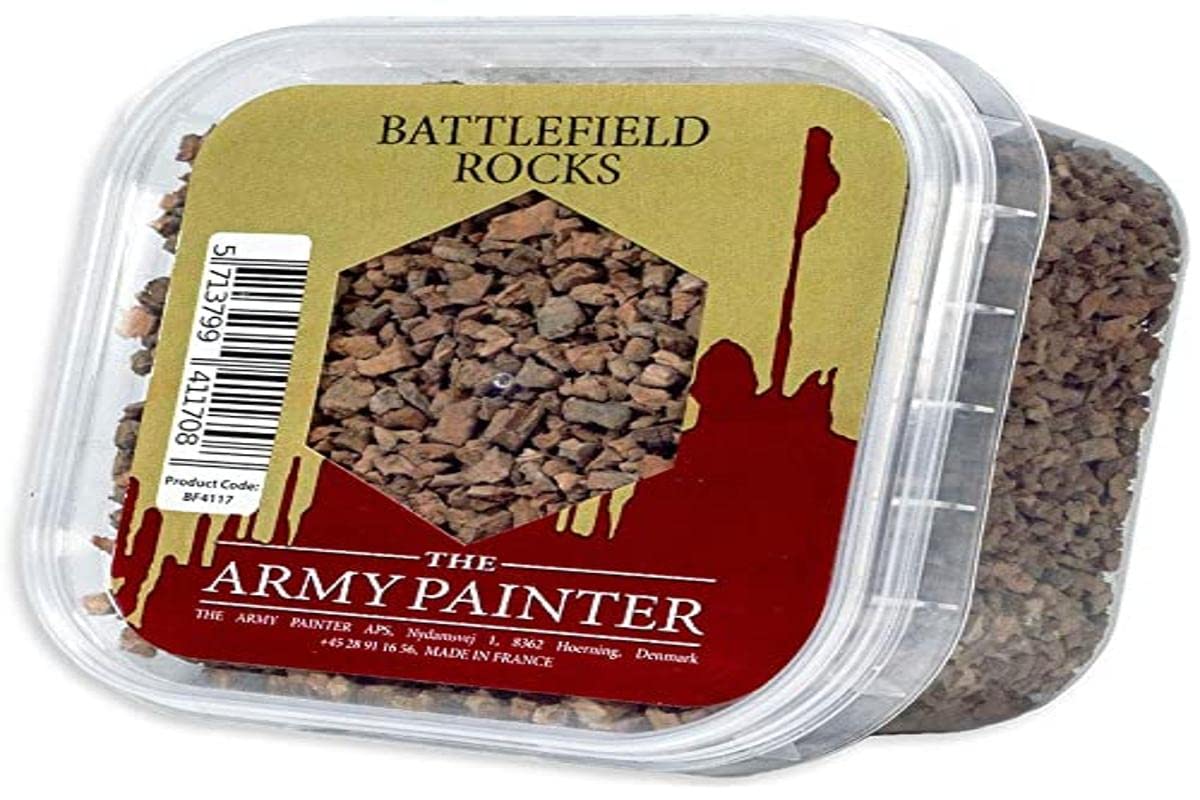 The Army Painter Battlefield Rocks Basing, 150 ml-for Miniature Bases & Terrains -Scenics Static Grass, Model Terrain Grass, Terrain Model Kit, Basing Set & The Army Painter Tufts for Bases of Minis