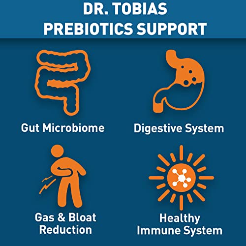 Dr. Tobias Prebiotics โ Helps Support Digestion & Gut Health, Boost Immune System & Feed Good Probiotic Bacteria โ Vegan & Non-GMO Dietary Fiber Supplement โ 1 Daily, 60 Capsules