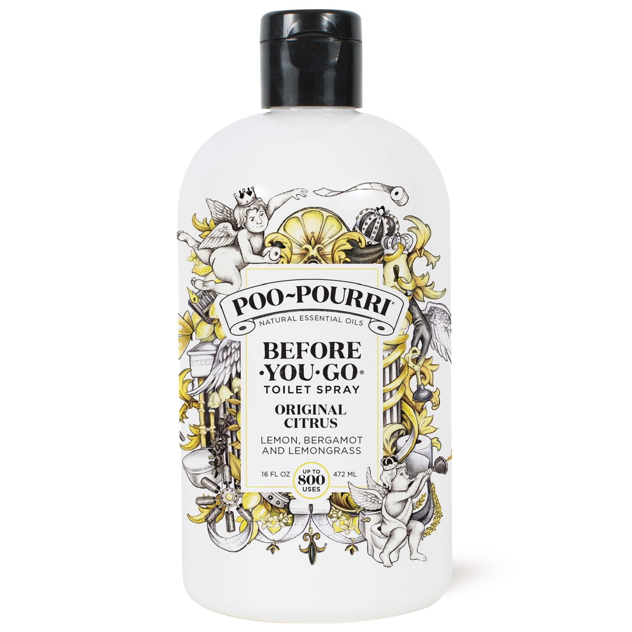 Poo-Pourri Before-You- go Refill Bottle, 16 Fl Oz, Original Citrus 16 Fl Oz