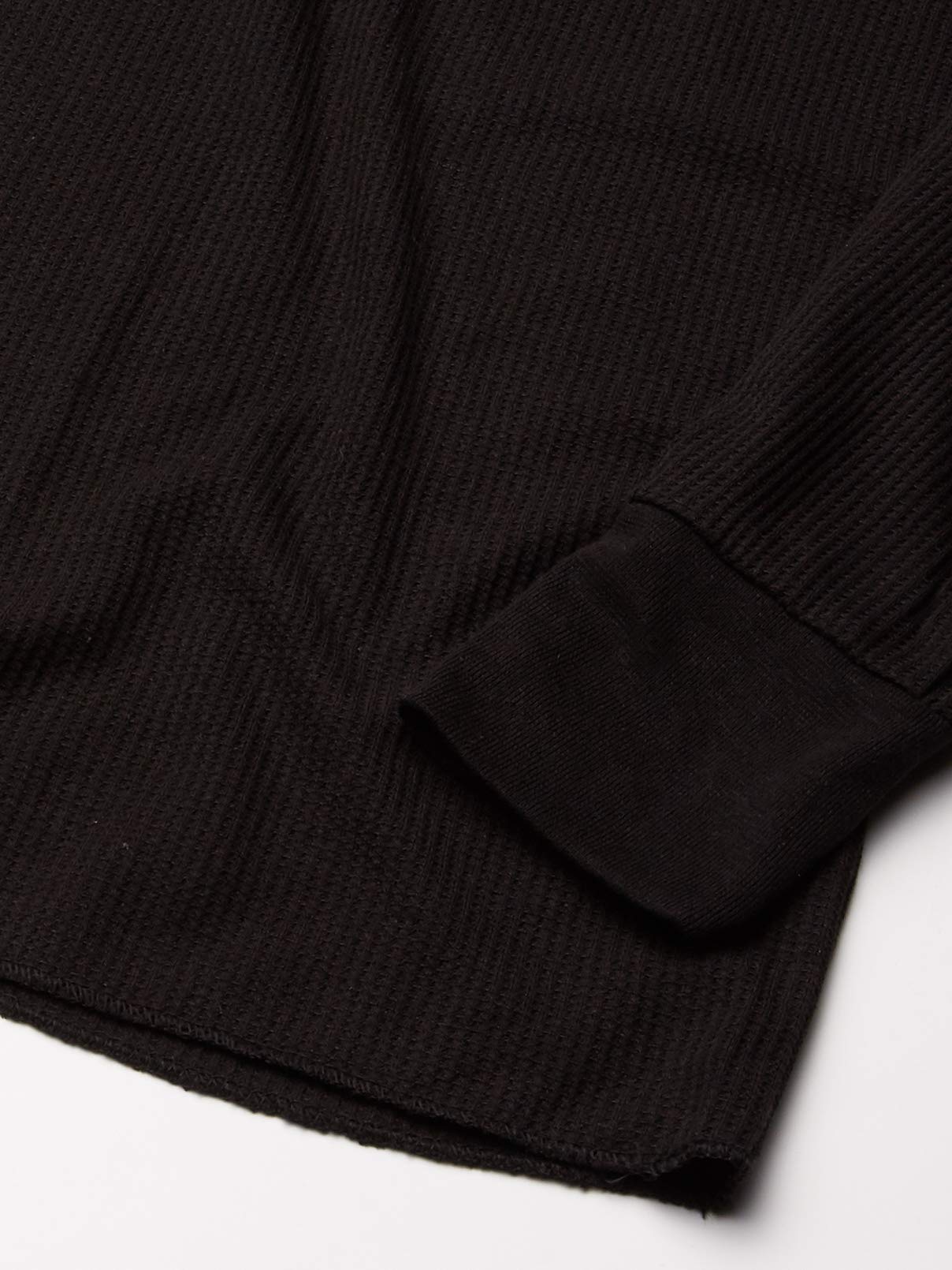 Fruit of the Loom Men's Classic Midweight Waffle Thermal Underwear Crew Top (1 & 2 Packs), Black/Black, X-Large Classic Midweight Waffle Thermal Underwear Crew Top, Black/Black (2-Pack), X-Large