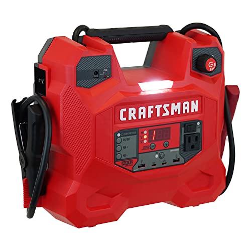 CRAFTSMAN CMXCESM256 1200 Peak Amp Jump Starter and Portable Power Station