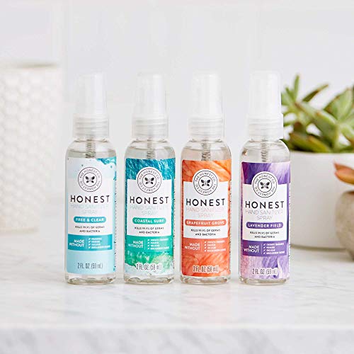 The Honest Company Hand Sanitizer Spray, Coastal Surf, 2 Fl Oz (Pack of 1)