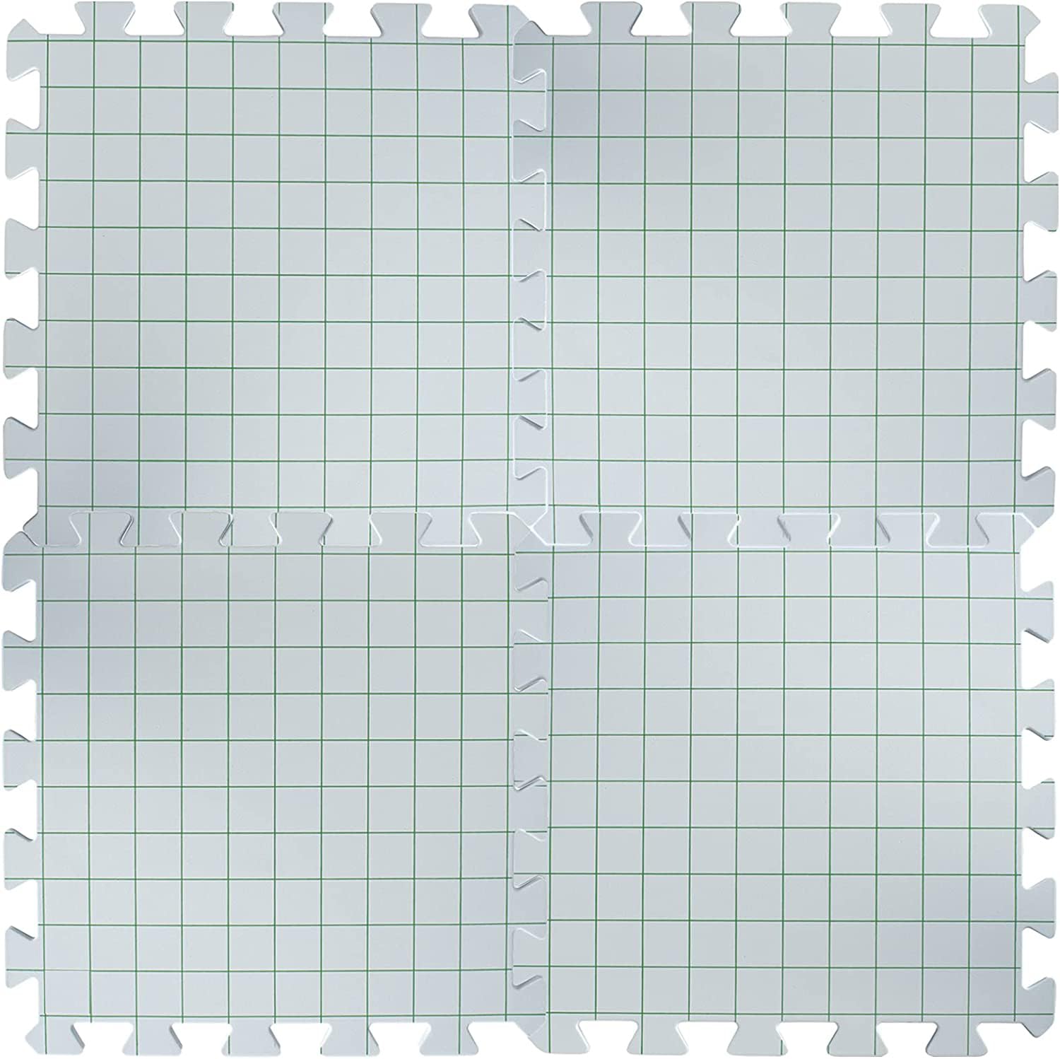 Boye Interlocking Needlepoint, Knitting, and Crochet Blocking Boards, 12'' W x 12'' L, 4pc, Black