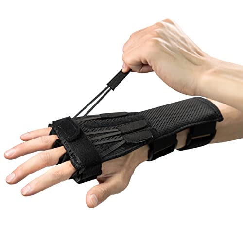 Feamero Radial Nerve Palsy Splint, Adjustable Finger Lift Elastic Strap Arm Brace Splint for Drop Wrist, Radial Nerve Injury, Mcp Arthroplasty, Finger Injury Arthritis, Unisex Fit Left & Right Hand