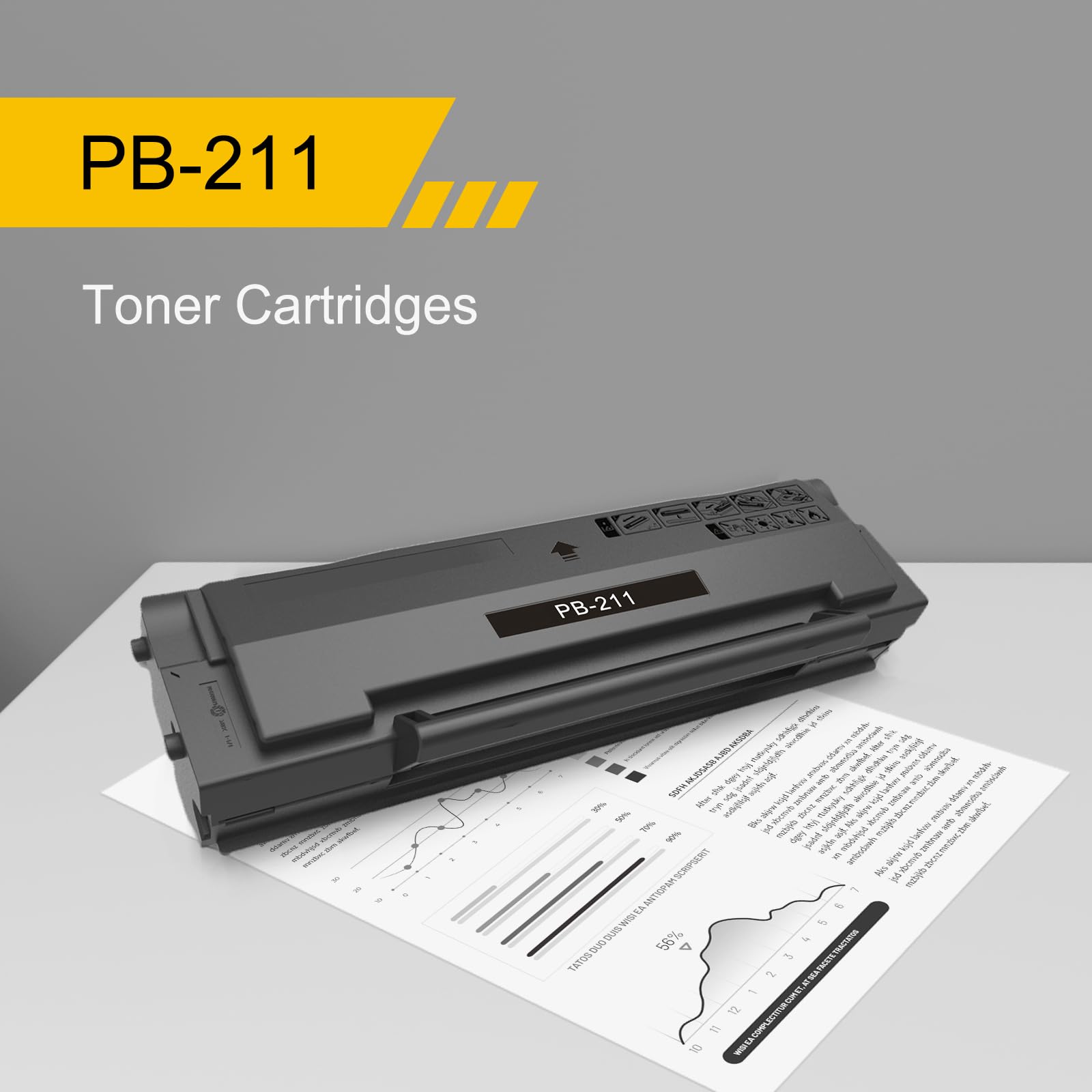 Pantum PB-211 Toner Cartridge Black 2 Pack Replacement P2500W, P2502W, M6550NW, M6600NW, M6552NW, M6602NW