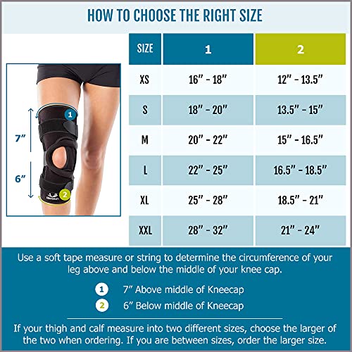 BIOSKIN Wraparound Patella Stabilizer Knee Brace for Patellofemoral Pain, Patella Tracking Disorders, Dislocation, and Subluxation, Left or Right Kneecap Tracking (L)