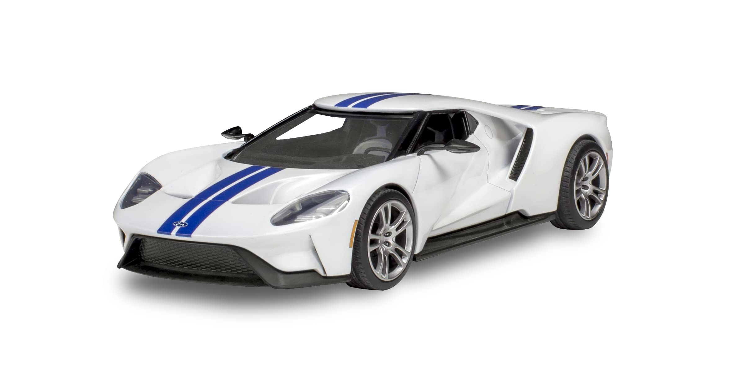 Revell 85-1235 2017 Ford GT Model Car Kit 1:24 Scale 27-Piece Skill Level 2 Plastic Easy-Click Model Building Kit, White