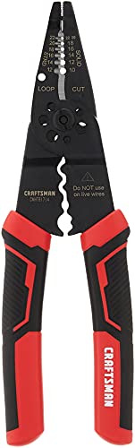 CRAFTSMAN Wire Stripping Tool / Wire Cutter & Crimper, 8-Inch (CMHT81714)