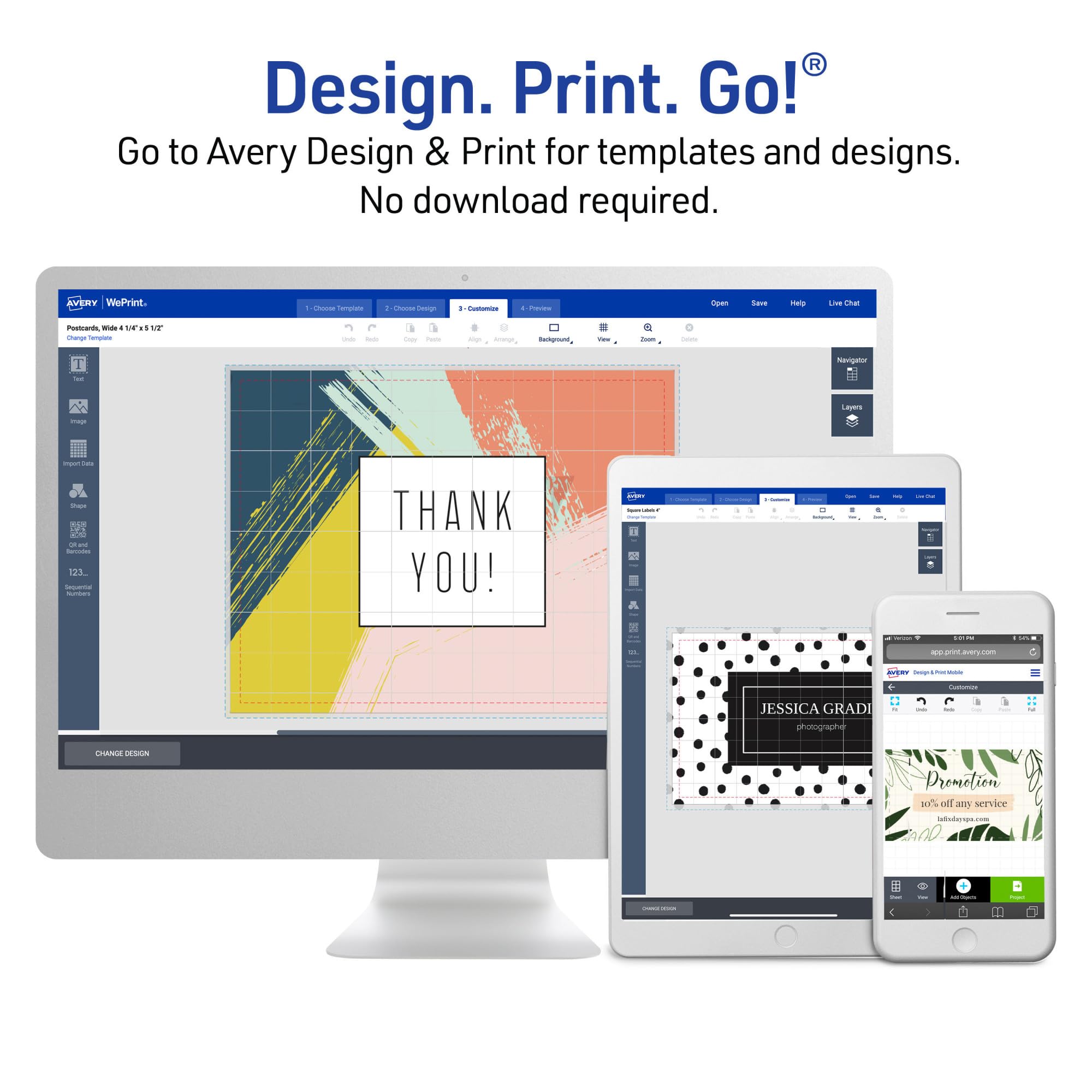Avery Small Place Cards, Laser & Inkjet Printers, 150 Printable Cards, Textured (5011)