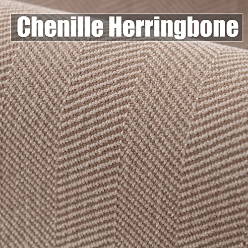 Sofa Cover 3/2/4 Seater Sofa Slipcover L Corner Shape Soft Chenille Herringbone Couch Cover Universal Non-Slip Thick Reversible Quilted Corner Slipcovers Washable for Living Room Dogs,Blue,90*180cm