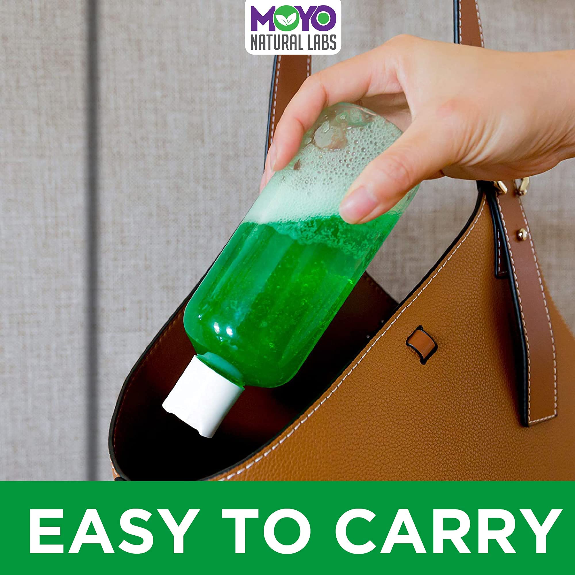MoYo Natural Labs 4 oz Travel Bottles, Empty Travel Containers with Disc Caps, BPA Free HDPE Plastic Squeezable Toiletry/Cosmetic Bottle (Neck 20-410) (Pack of 12, HDPE Translucent White)