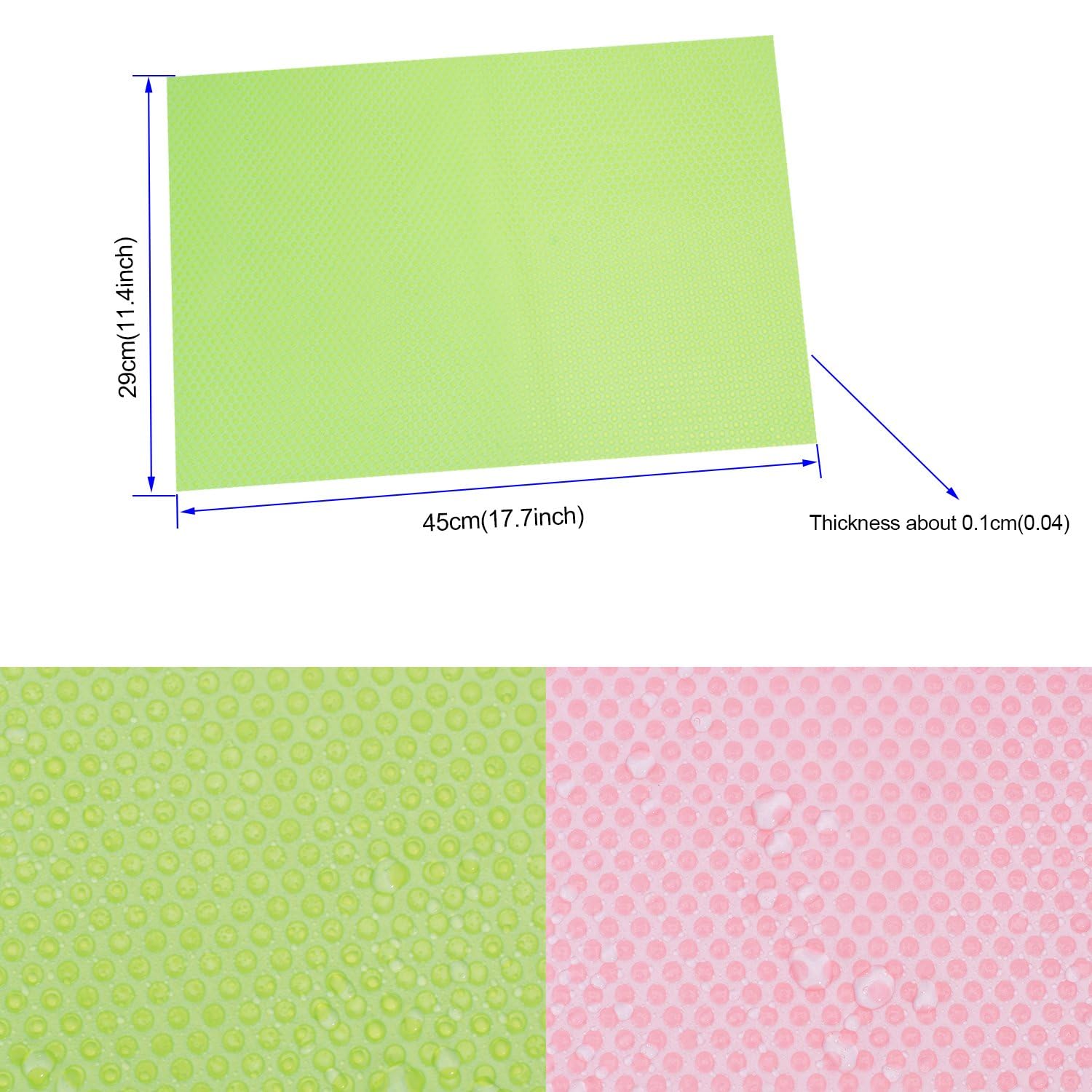 Sulimy Refrigerator Pad 6PCS Shelf Liners Can Be Cut Refrigerator Mats Pad Multifunctional Fridge Pads Closet Cabinet Drawer Table Placemats