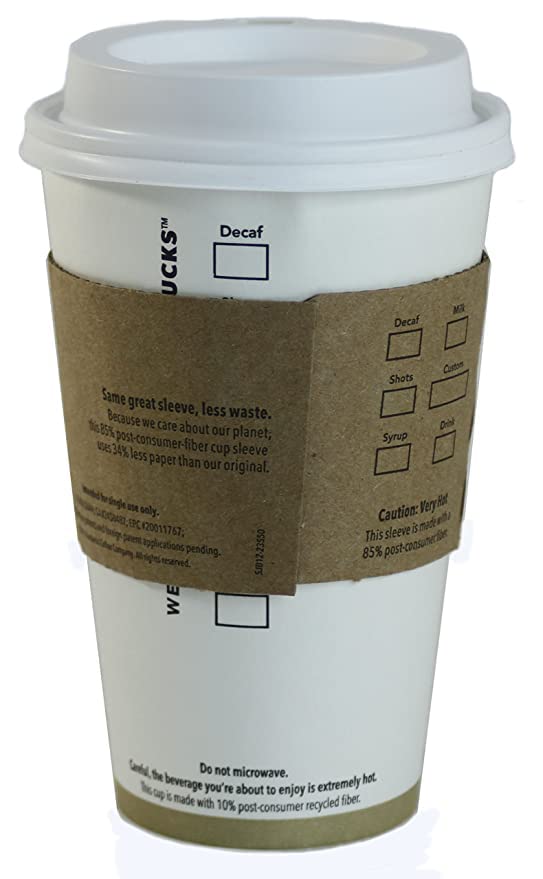 [50 Sets] Disposable Coffee Cups with Lids and Sleeves (16oz Grande) - To Go Hot Cocoa Cup, White Paper, Hot Chocolate Bar Supplies - By Dr. Plenty