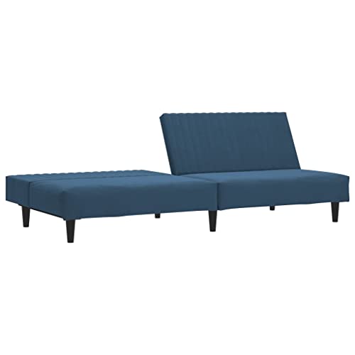 loibinfen 2-Seater Modern Sofa Bed Blue Velvet, 78.7"x39.4"x12.6" (Style B)