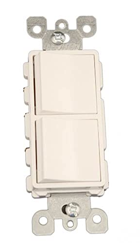 Leviton 5641-W 15 Amp, 120/277 Volt, Decora Single-Pole / 3-Way AC Combination Switch, Commercial Grade, Grounding, White