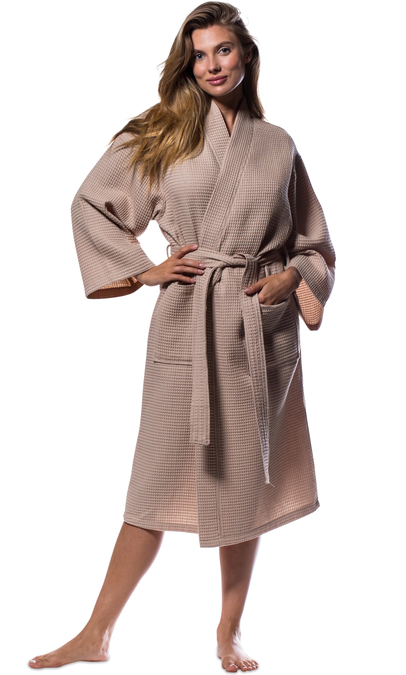 Turquaz Robes For Women Lightweight Unisex Waffle Kimono Bathrobe Mothers day Gifts