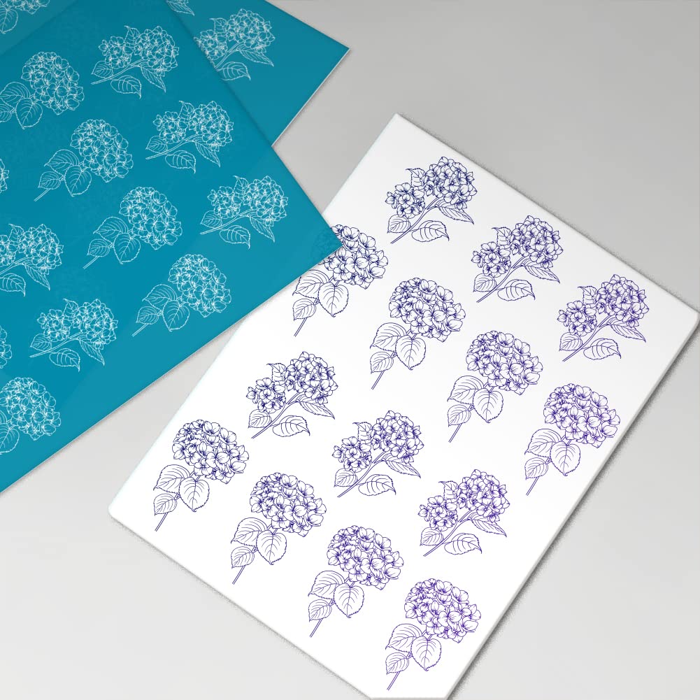 OLYCRAFT 4x5 Inch Clay Stencils Hydrangea Pattern Silk Screen for Polymer Clay Flower Silk Screen Stencils Mesh Transfer Stencils Plant Theme Mesh Stencil for Polymer Clay Jewelry Making