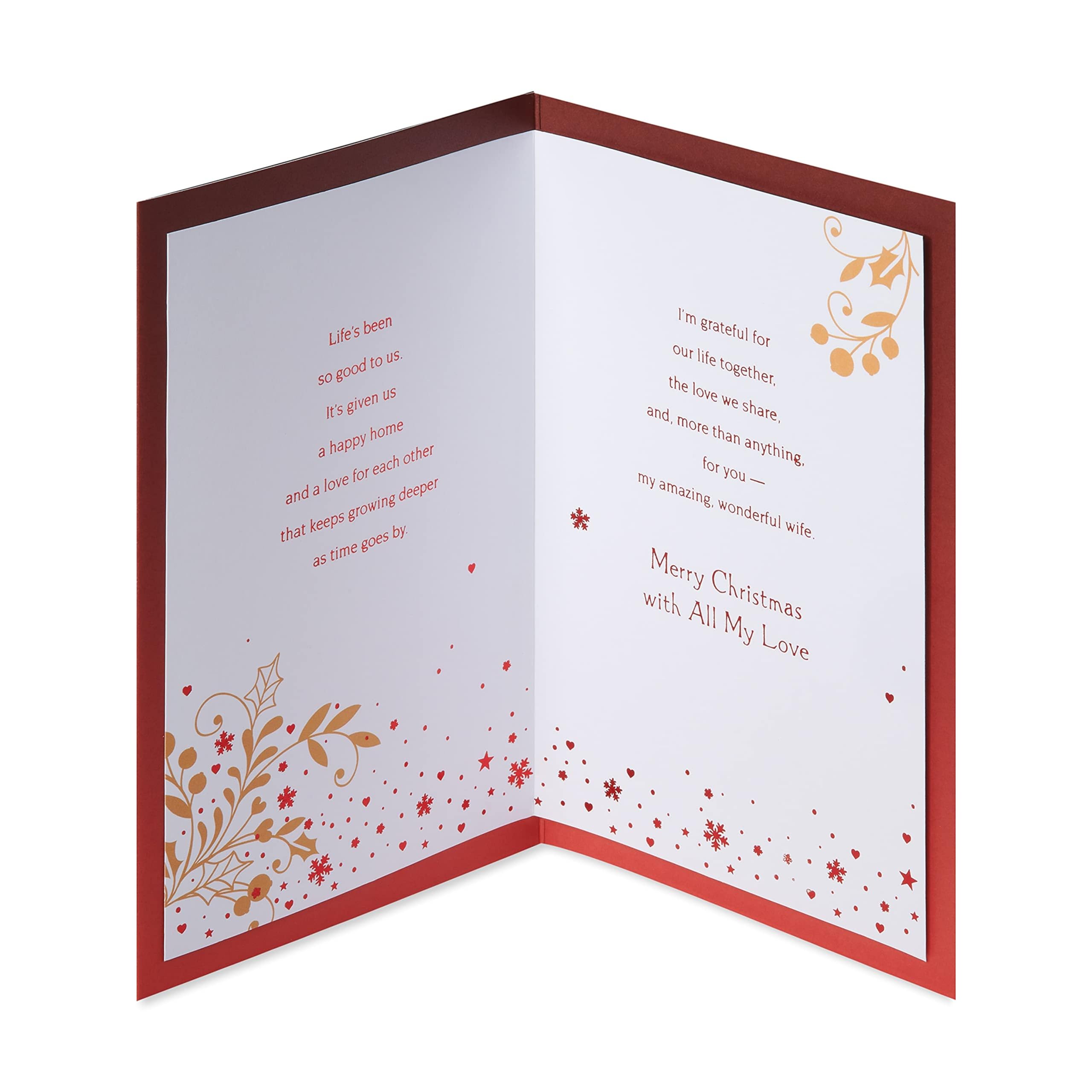 American Greetings Christmas Card for Wife (Grateful for Our Life Together)