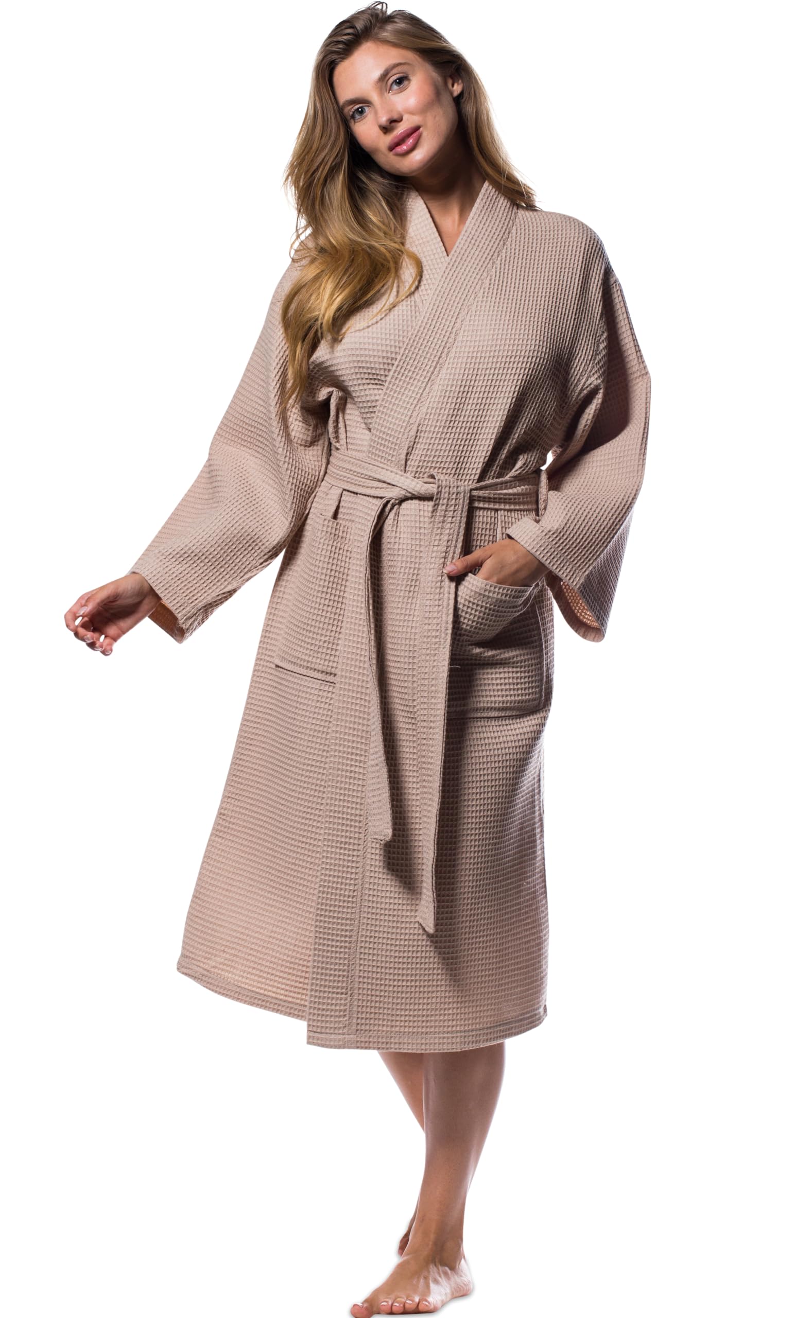 Turquaz Robes For Women Lightweight Unisex Waffle Kimono Bathrobe Mothers day Gifts