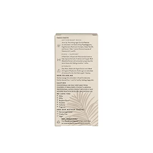 Honest Beauty Daily Green Juice Antioxidant Super Serum | Vegan + Cruelty Free | 1 fl oz