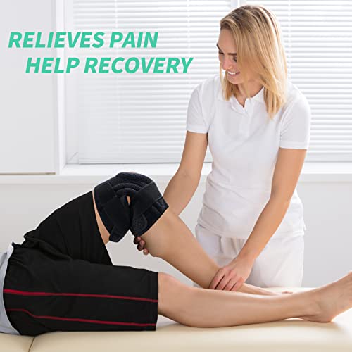 ABYON Plus Size Knee Braces for Knee Pain with Side Stabilizers for Man Women.Relieves Meniscus Tear, ACL, LCL, MCL,Arthritis.Non Slip Adjustable Knee Support for Joint Pain Relief, Injury Recovery