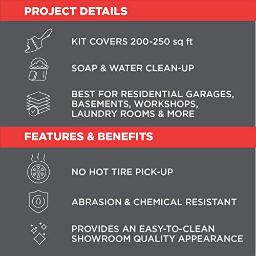 Rust-Oleum 251965 EPOXYSHIELD Garage Floor Coating, 1 Car Kit, Gray