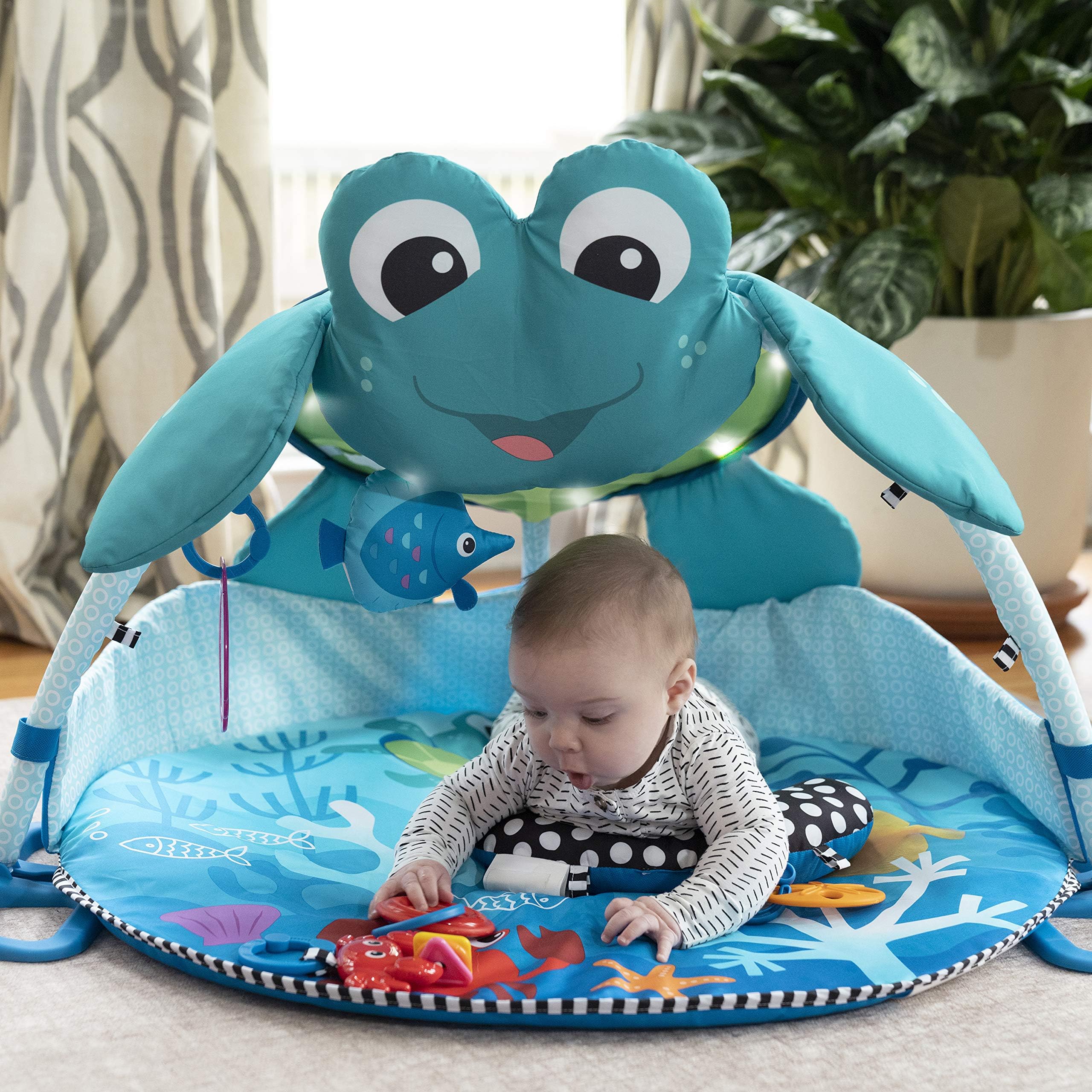 Baby Einstein Neptune Under The Sea Lights & Sounds Activity Gym & Play Mat, Ages Newborn+