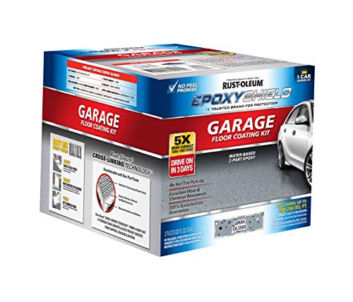 Rust-Oleum 251965 EPOXYSHIELD Garage Floor Coating, 1 Car Kit, Gray