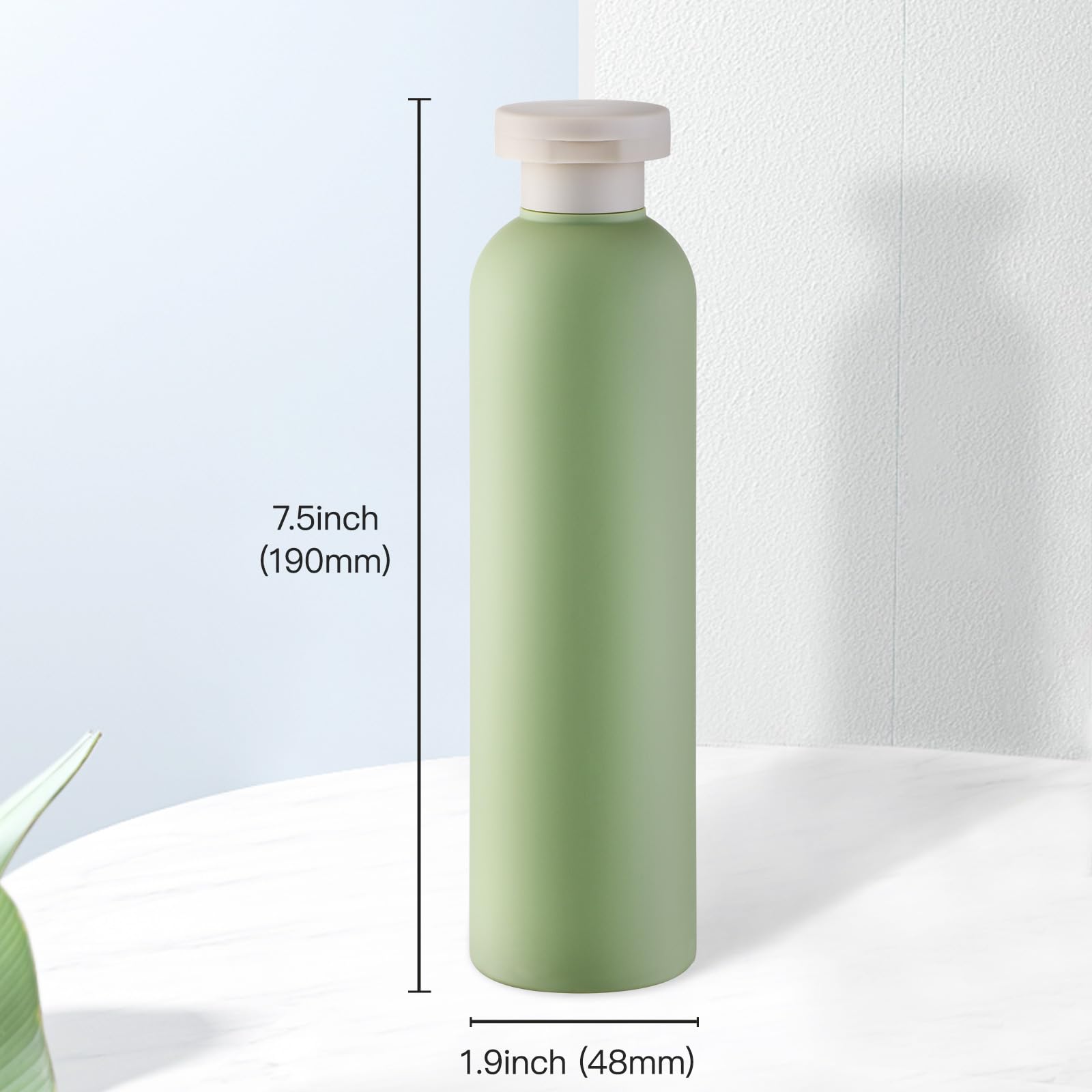 Lusiyi Squeeze Bottles 8 oz, 3 Pack Travel Shampoo and Conditioner Bottles, Plastic Refillable Containers for Lotion(8oz, Green)