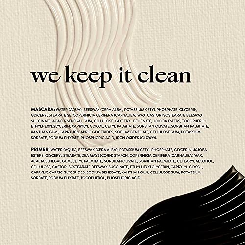 Honest Beauty Extreme Length Mascara + Lash Primer | 2-in-1 Boosts Lash Length, Volume & Definition | Silicone Free, Paraben Free, Dermatologist & Ophthalmologist Tested | 0.2 Fl Oz, Black