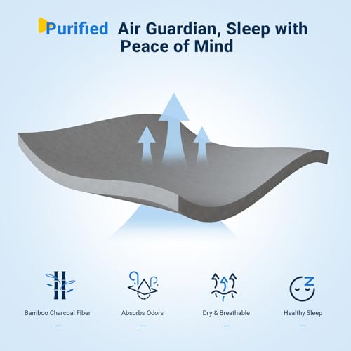 Avenco Queen Mattress, 12 Inch Hybrid Mattress with Comfort Foam, Gel Memory Foam and Individually Pocket Innerspring Queen Size Mattress for Motion Isolation & Edge Support, CertiPUR-US Certified