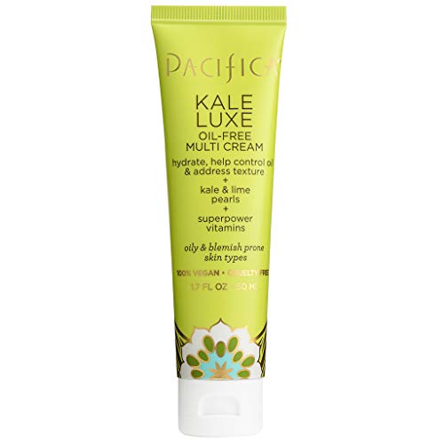 Pacifica Beauty Kale Luxe Oil-Free Moisturizing Face Cream, For Oily Skin Types, Vegan and Cruelty Free, 1.7 Fl Oz