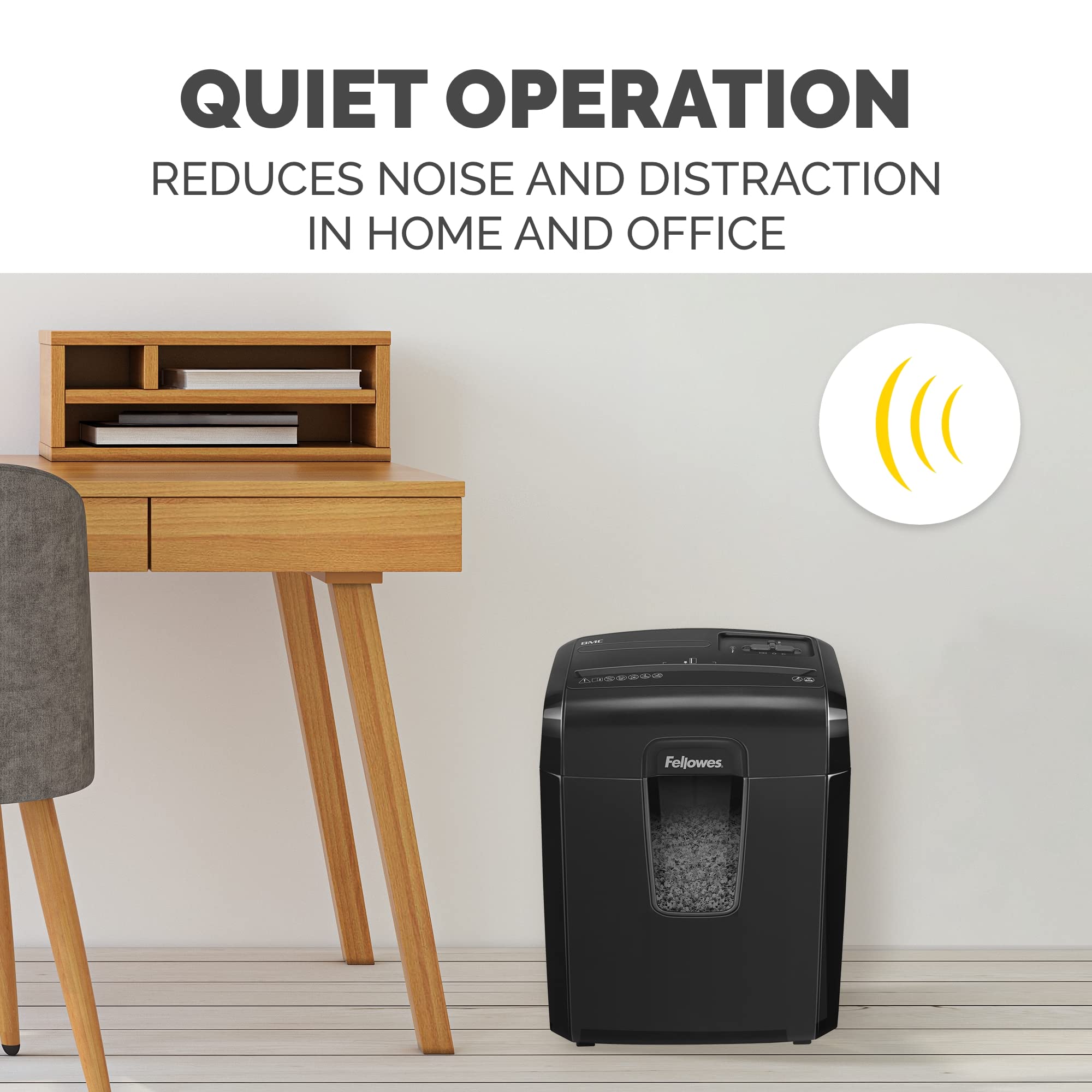 Fellowes 9C4 Cross-Cut Personal Paper Shredder for The Home Office