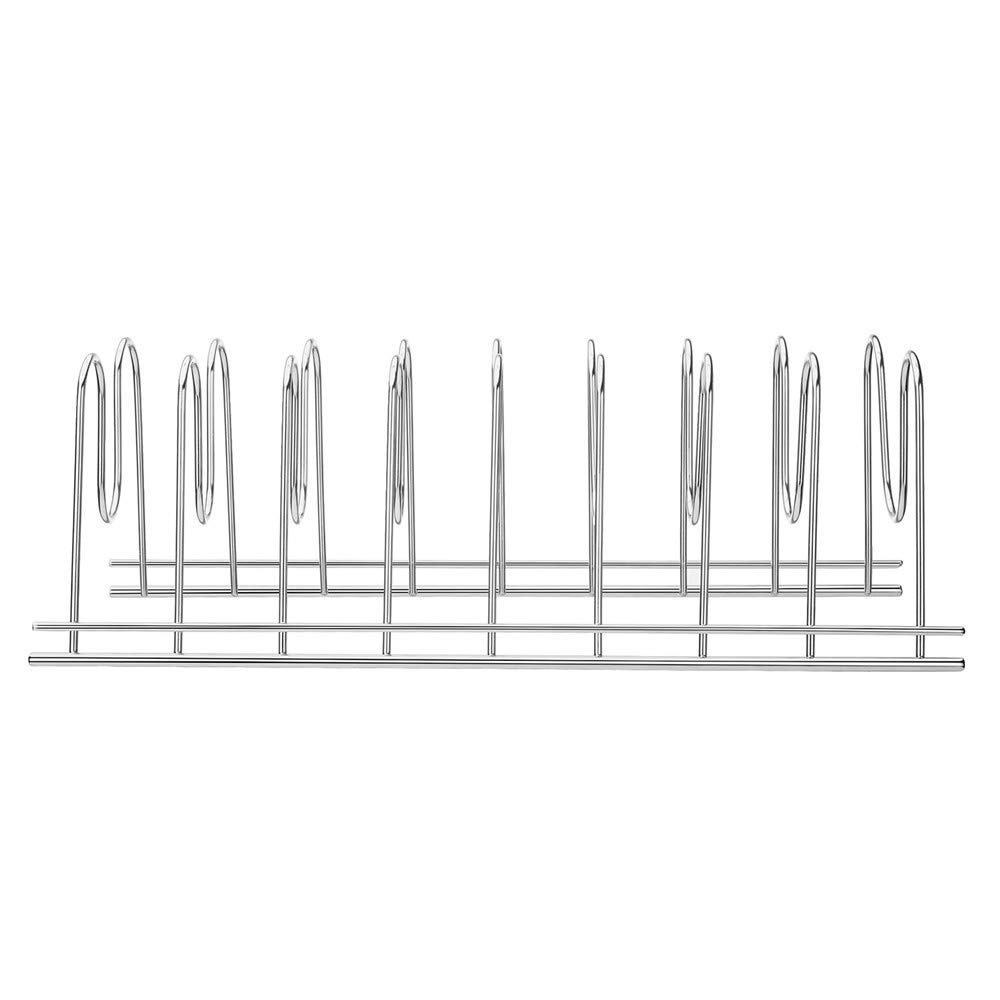 SANNO Pan pot Lid Holder Rack Kitchen Lid Organizer for Plates, Cutting Boards Bakeware, Cooling Racks, Pots & Pans, Serving Trays,stainless steel pack of 2