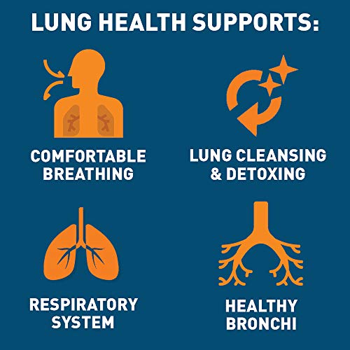 Dr. Tobias Lung Health, Lung Support Supplement, Lung Cleanse & Detox Formula Includes Vitamin C to Support Bronchial and Respiratory System, 60ct x2pack