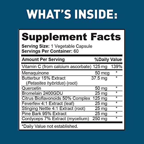 Dr. Tobias Lung Health, Lung Support Supplement, Lung Cleanse & Detox Formula Includes Vitamin C to Support Bronchial and Respiratory System, 60ct x2pack