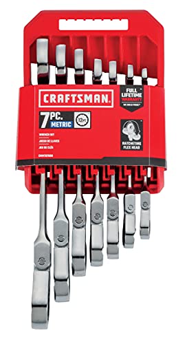 Craftsman CMMT87009 7-Piece Metric Flex Reversible Ratchet Set