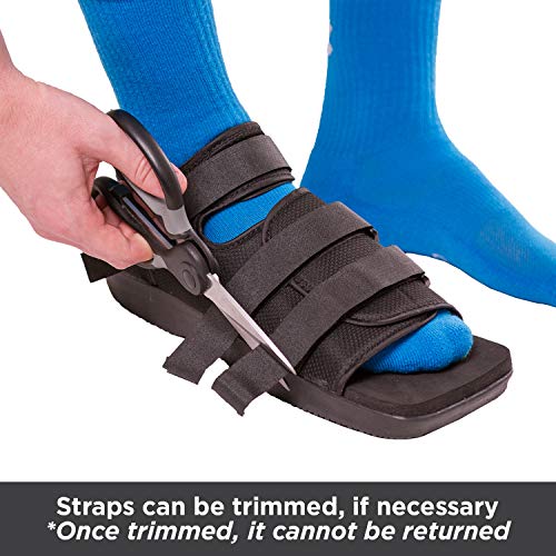 BraceAbility Post-op Shoe for Broken Foot or Toe | Medical/Surgical Walking Boot Cast, Stress Fracture Brace & Orthopedic Sandal with Hard Sole (Small - Female)