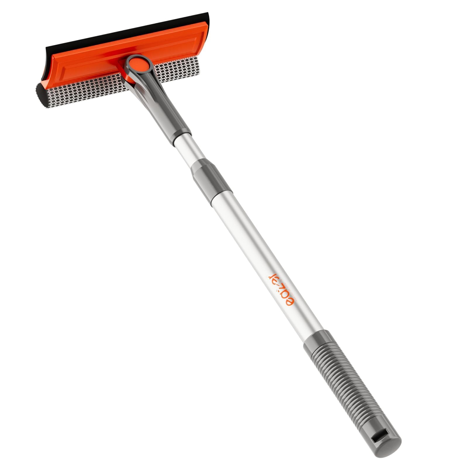 eazer Professional Window Squeegee, 2-in-1 Window Cleaner Tool, Window Washing Kit with Extension Pole(20''-30''), Multi-Use Squeegee for Window Cleaning with Multiple Angles.