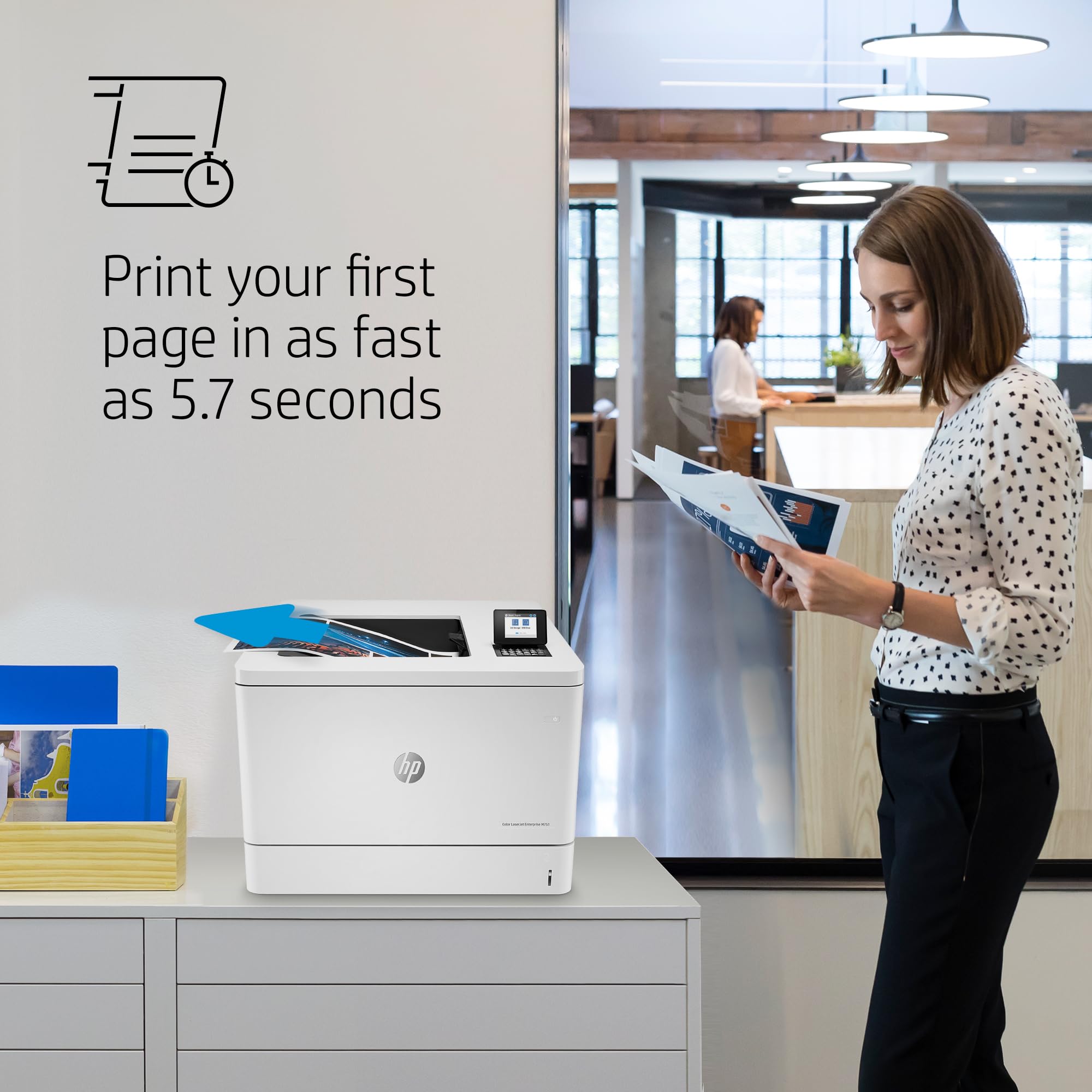 HP Color LaserJet Enterprise M751dn Printer with One-Year, Next-Business Day, Onsite Warranty (T3U44A)