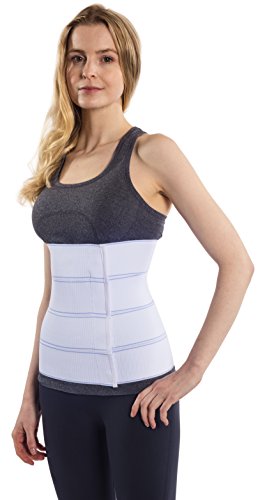 NYOrtho Abdominal Binder Lower Waist Support Belt - Compression Wrap for Men and Women (30" - 45") 4 Panel - 12"